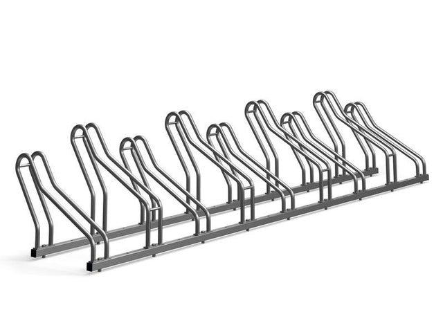 J-MODEL 2H Fietsenrek 9 Fietsen RVS – Fietsenrekkenloods